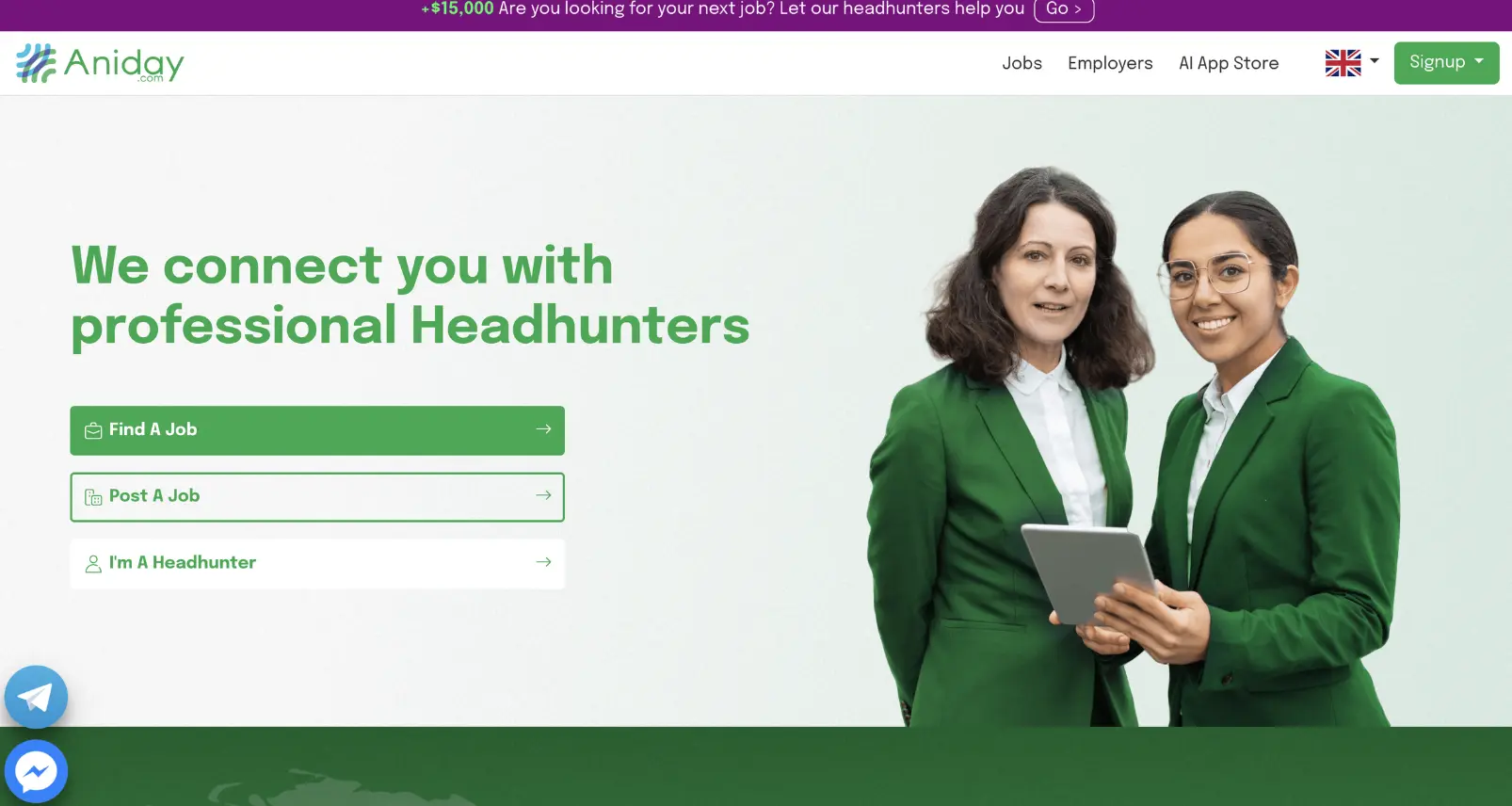 Guide to using Aniday platform for Headhunters