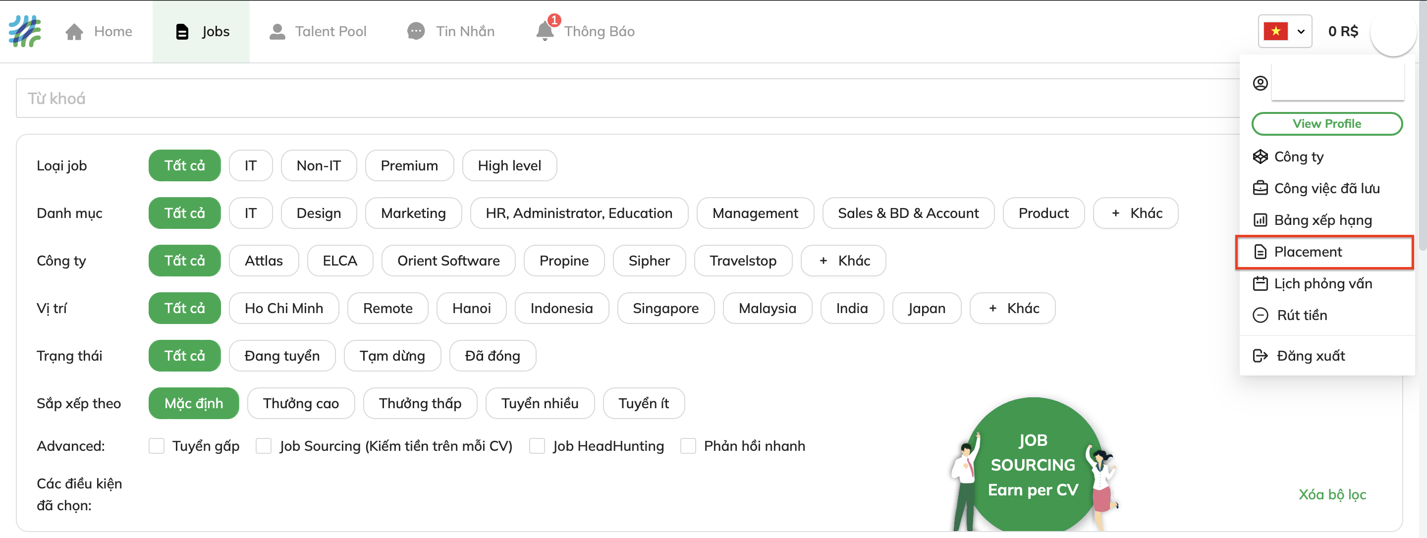 Hướng dẫn giới thiệu ứng viên nhận tiền thưởng trên Aniday