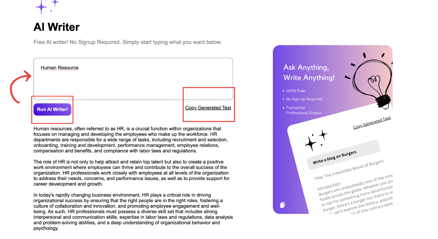 Magic Write AI Content Creation App | User Guide